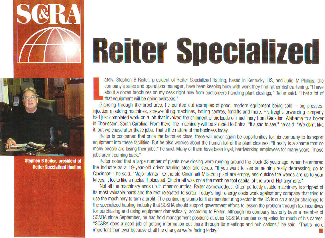 Reiter Transportation ~ About Us